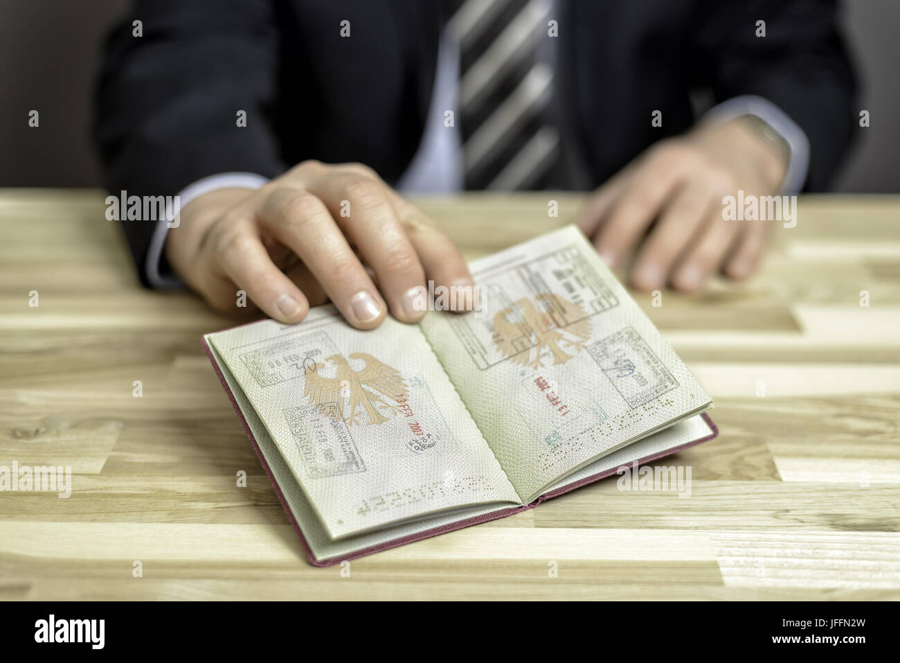 Passport control zone hi-res stock photography and images - Alamy