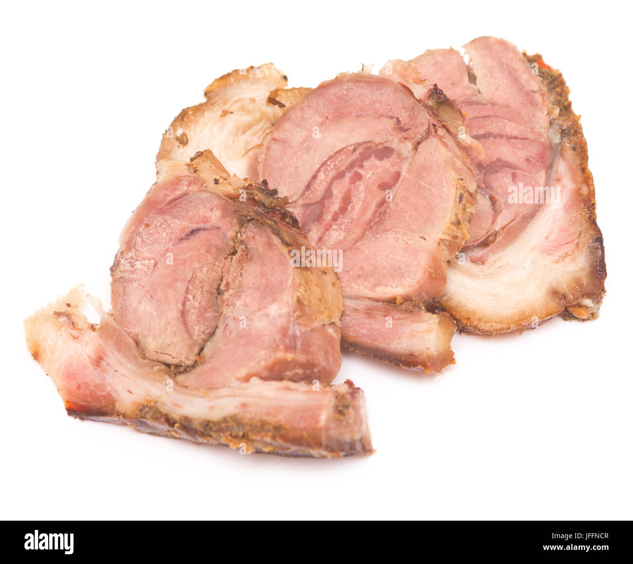 Sliced fried meat slices Cut Out Stock Images & Pictures - Alamy