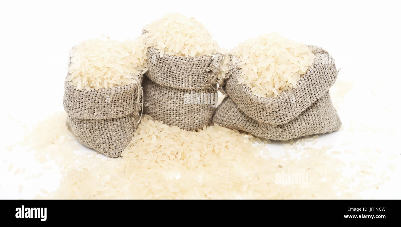 rice in sacks Stock Photo - Alamy