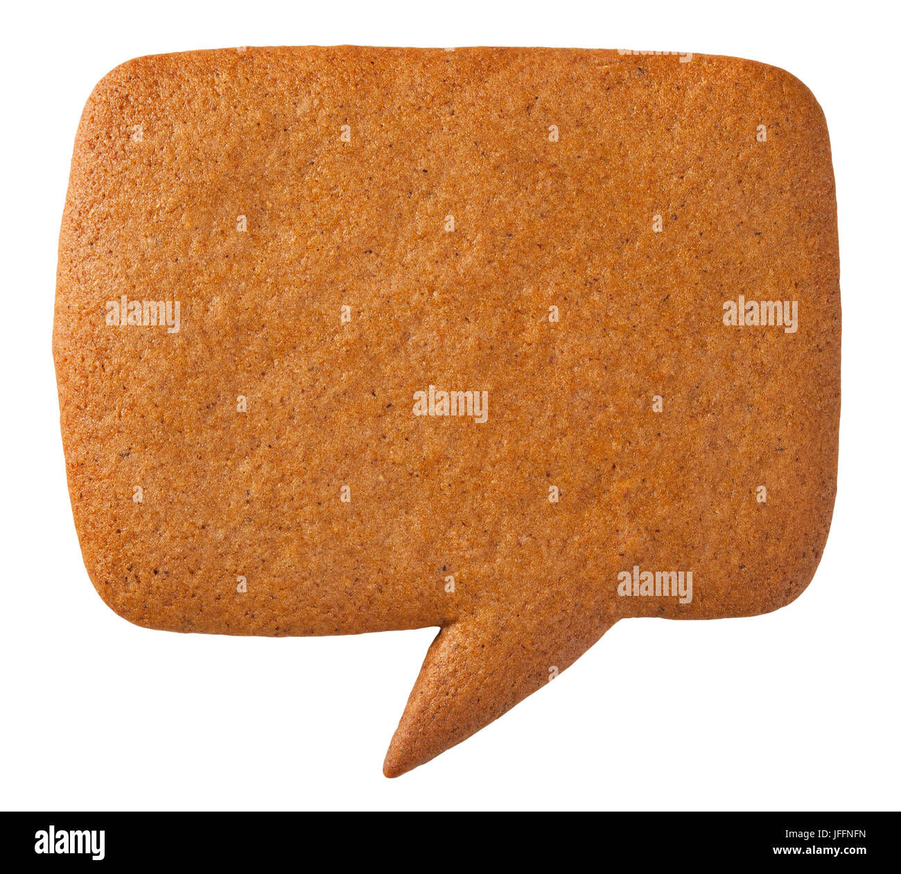 Gingerbread Speech Bubble Cookie Stock Photo - Alamy