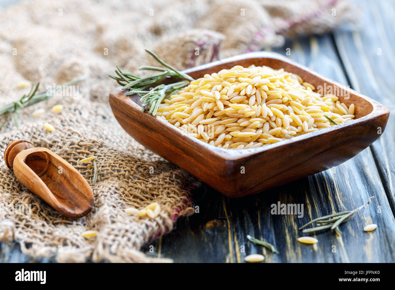 Uncooked orzo pasta hi-res stock photography and images - Alamy