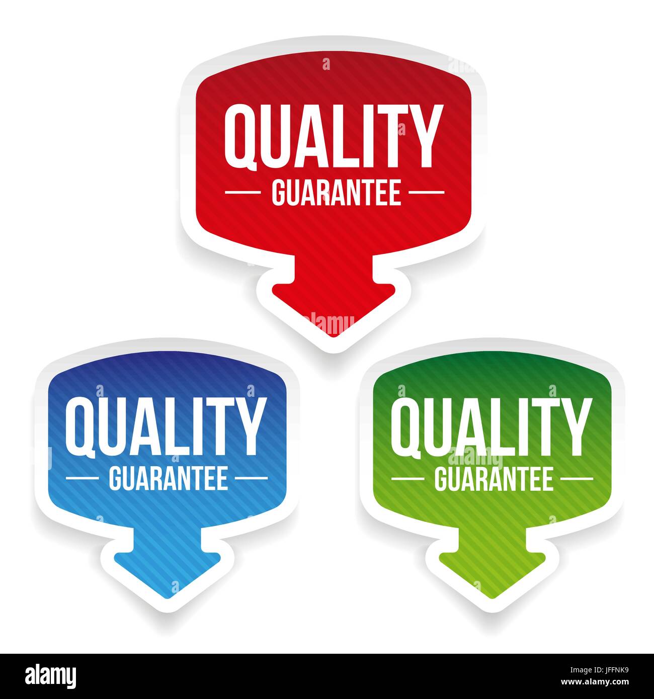 Quality Guarantee label vector set Stock Vector Image & Art - Alamy