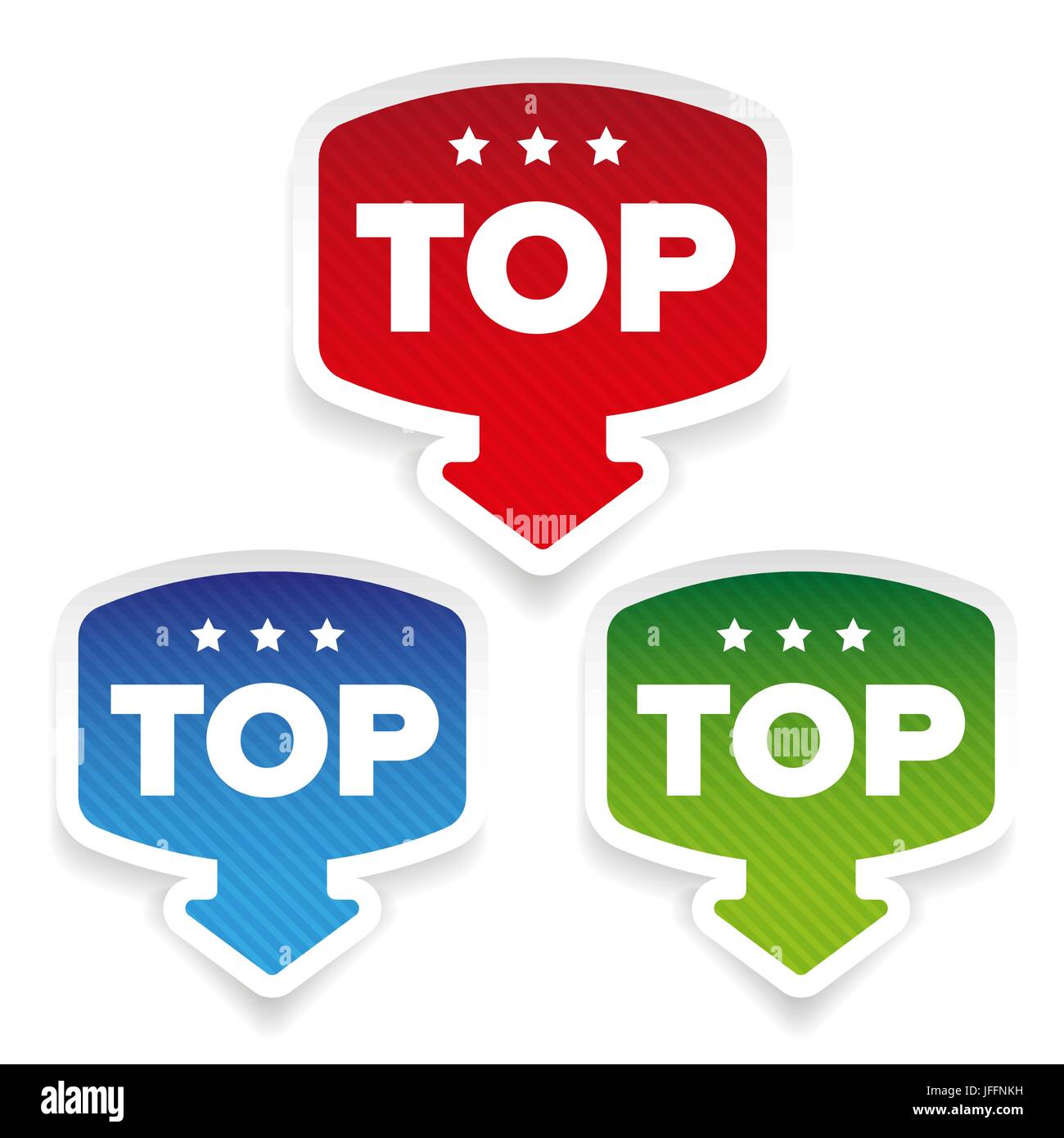 Top label vector set with arrow Stock Vector Image & Art - Alamy