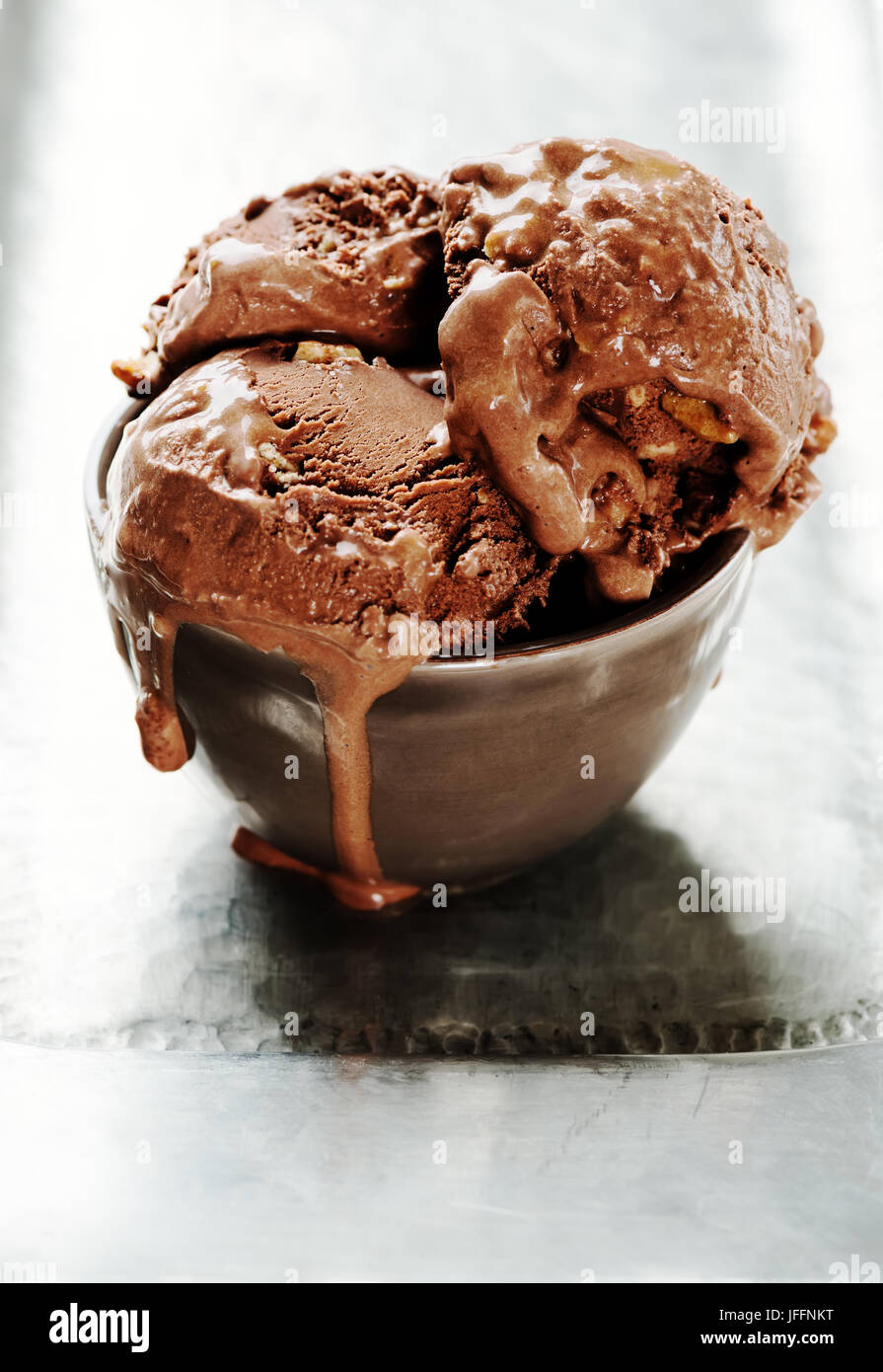 Chocolate ice cream Stock Photo - Alamy