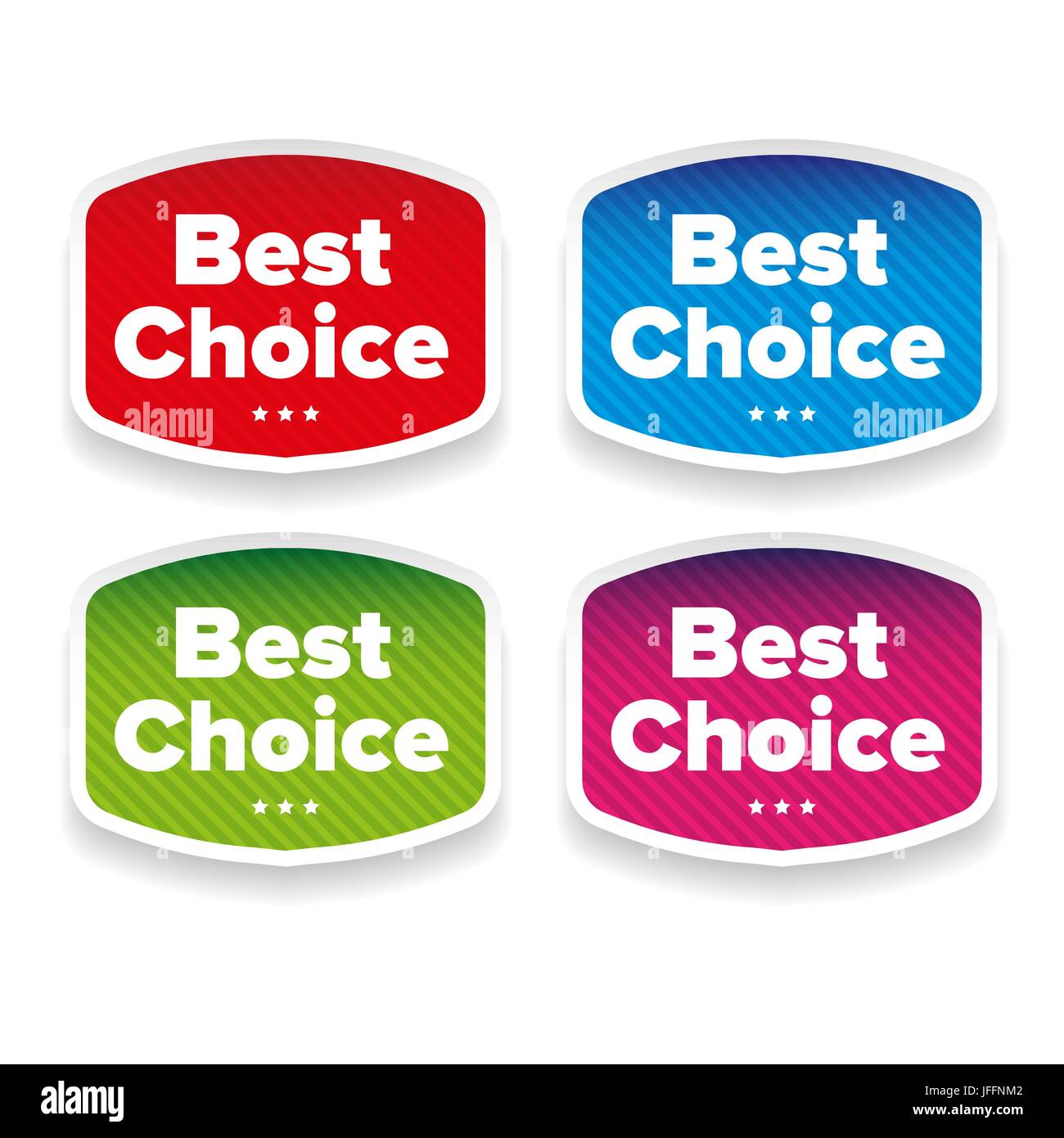 Best choice label set hi-res stock photography and images - Alamy