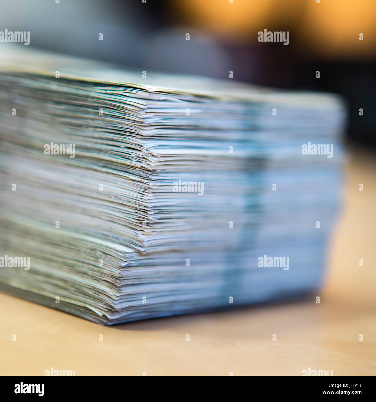 pack of money - big pile of banknotes, czech crown Stock Photo - Alamy