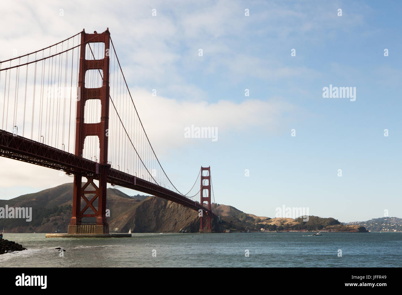 Golden gate bridge from torpedo wharf hi-res stock photography and ...