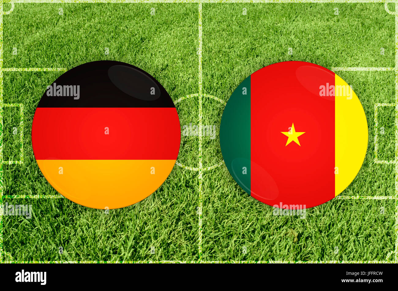 Germany vs Cameroon football match Stock Photo - Alamy