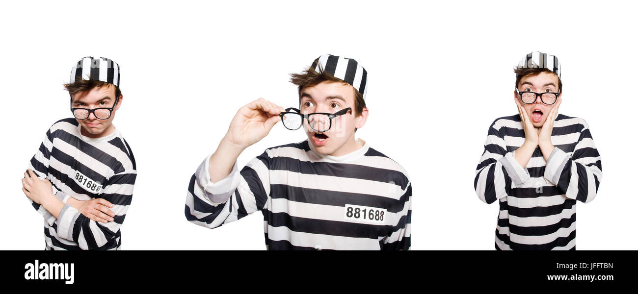 Funny prison inmate in concept Stock Photo - Alamy