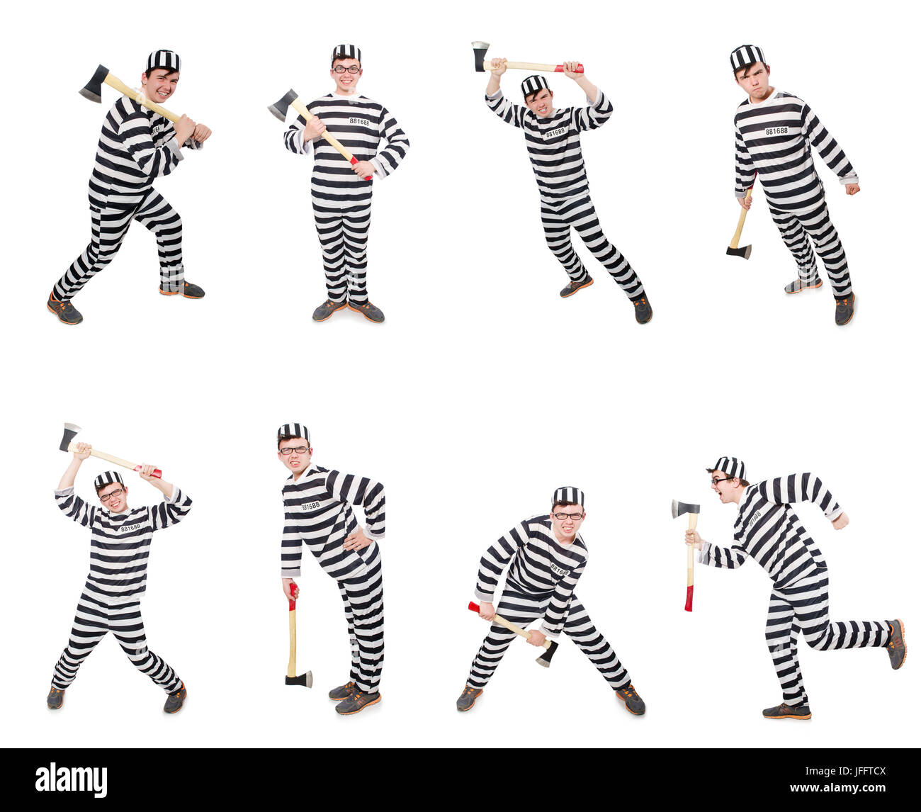 Funny prison inmate in concept Stock Photo - Alamy