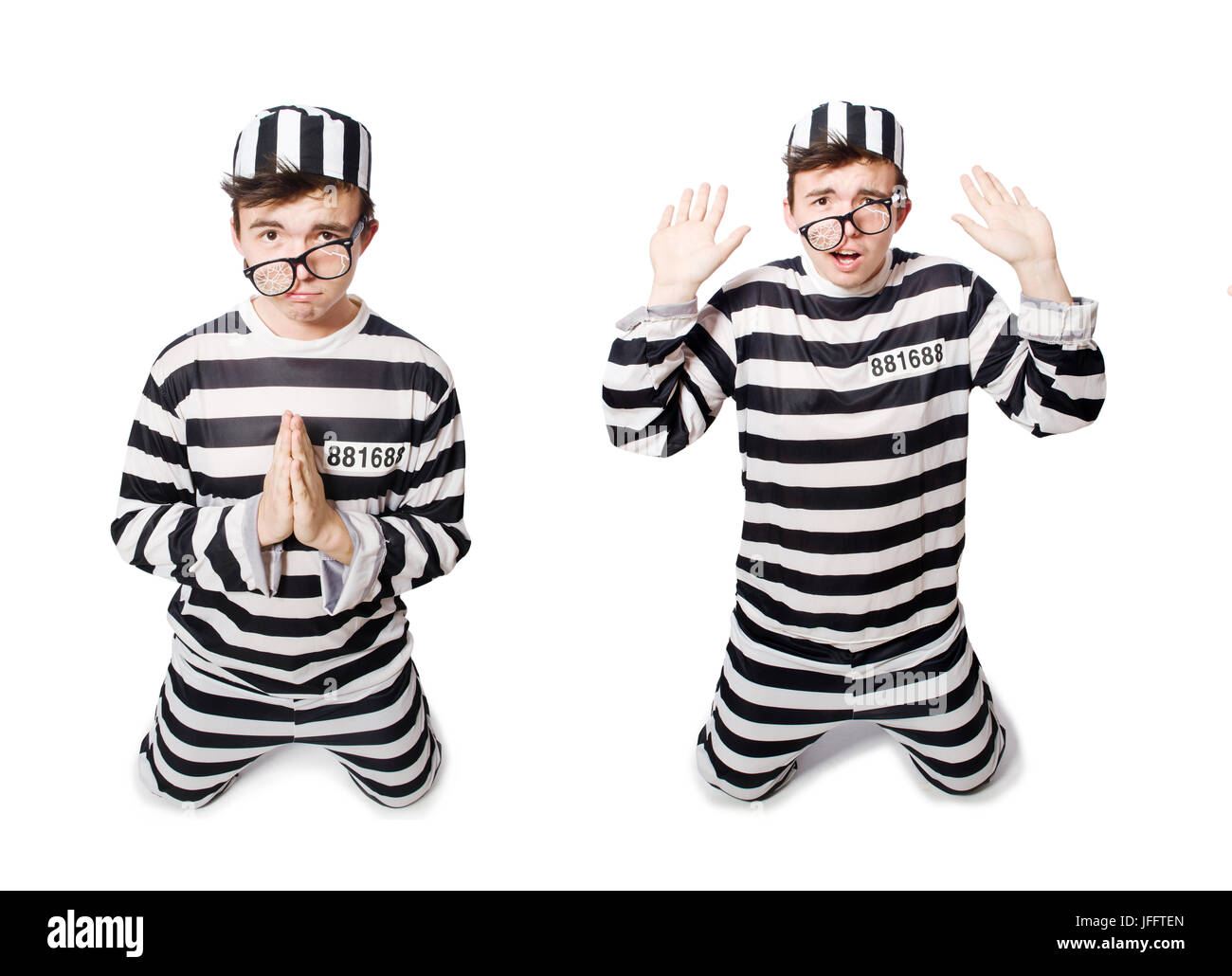 Funny prison inmate in concept Stock Photo - Alamy