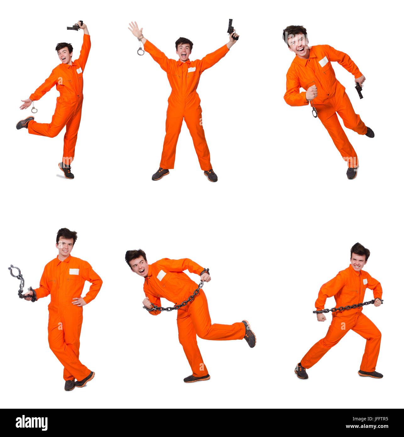 Funny prison inmate in concept Stock Photo - Alamy