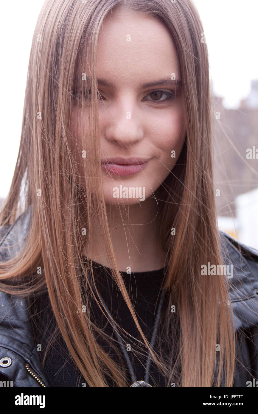 Fashion model Tilda Lindstam Beauty portrait Stock Photo - Alamy