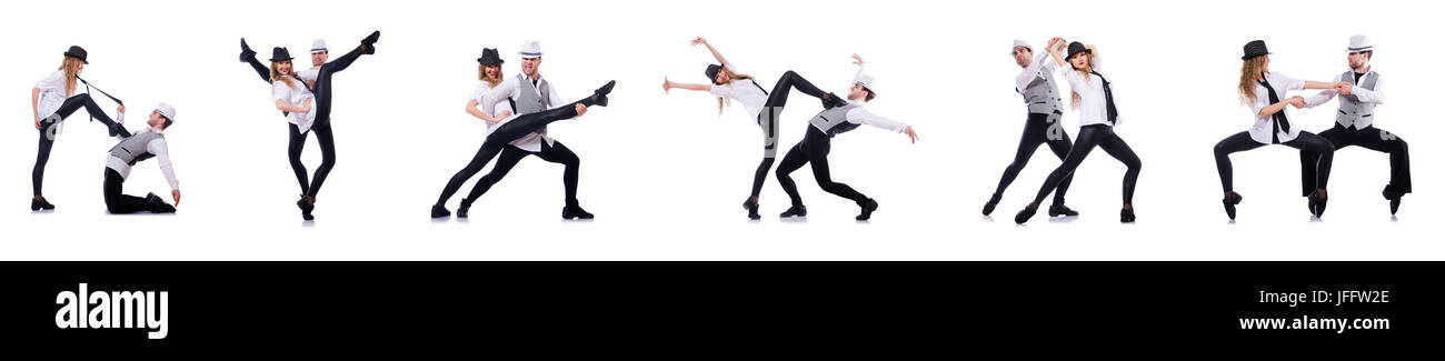 Pair of dancers dancing modern dances Stock Photo - Alamy