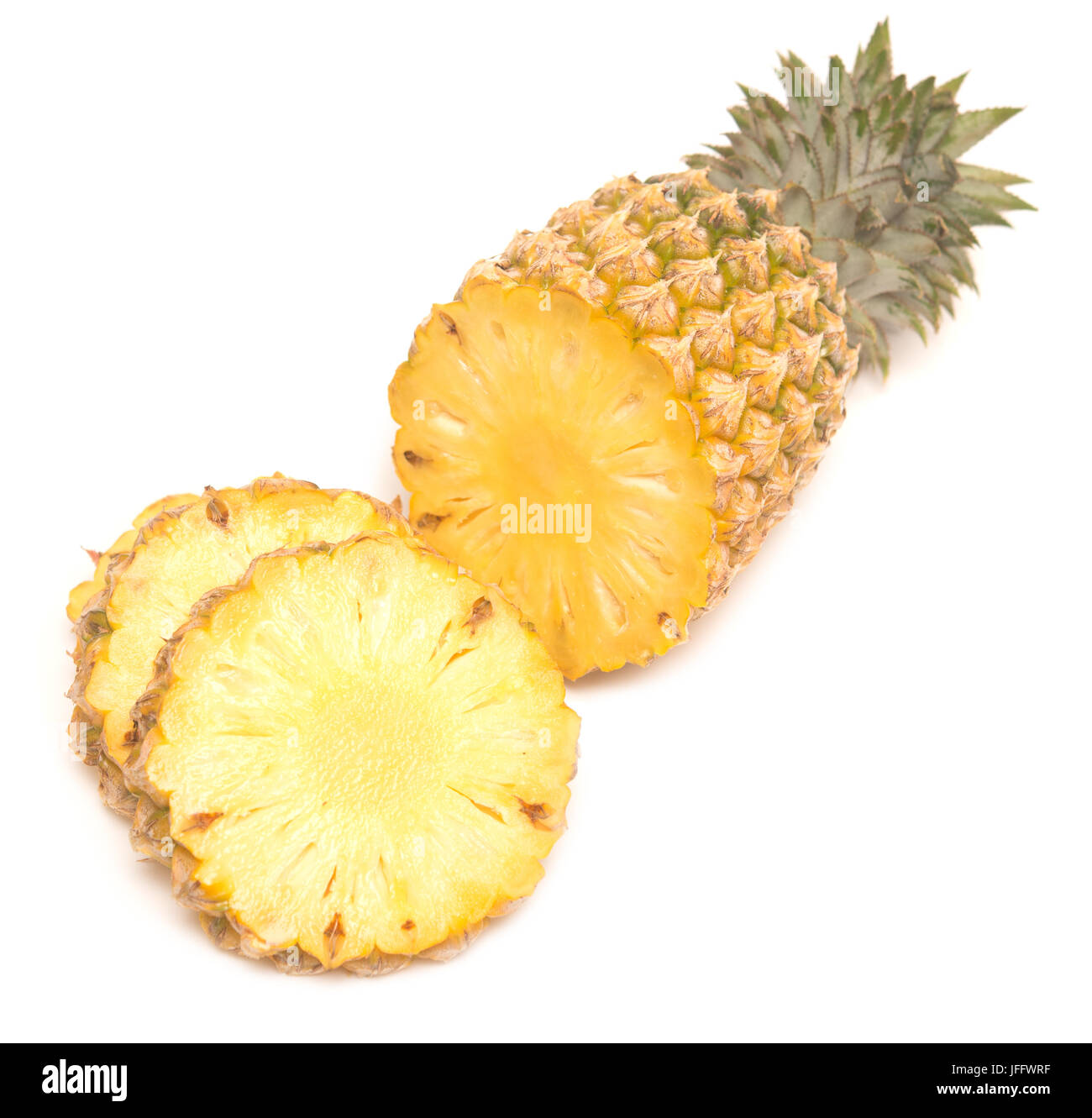 Pineapple close up Cut Out Stock Images & Pictures - Alamy