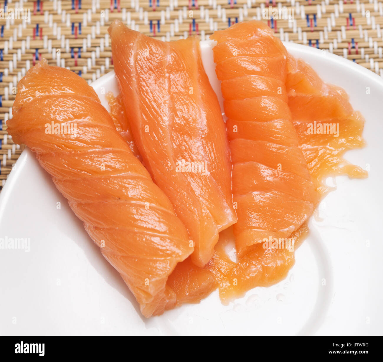 sliced red fish Stock Photo - Alamy