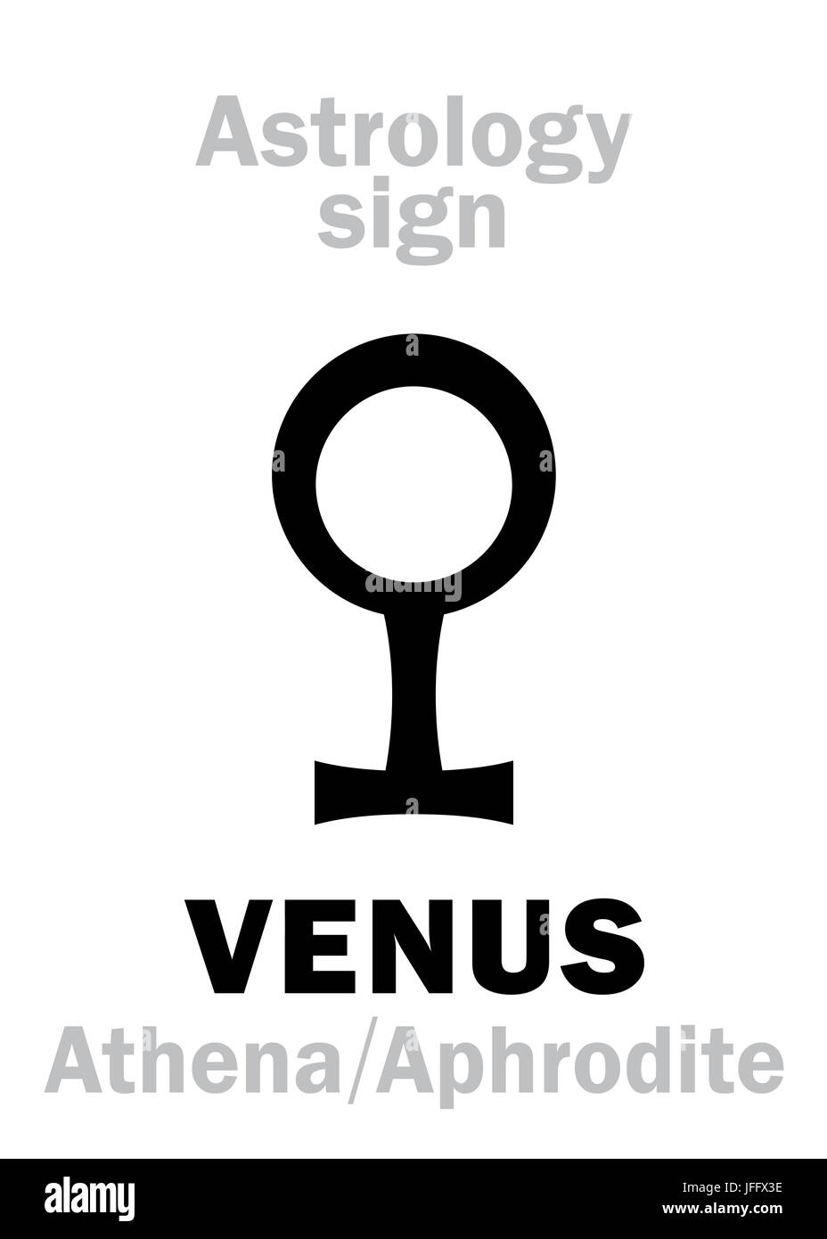 Astrology: planet VENUS Stock Photo - Alamy
