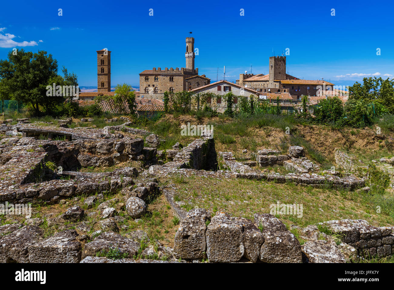 Volterra medieval town in Tuscany Italy Stock Photo - Alamy