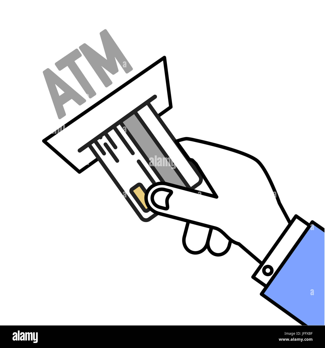 Insert Card ATM Stock Photo - Alamy