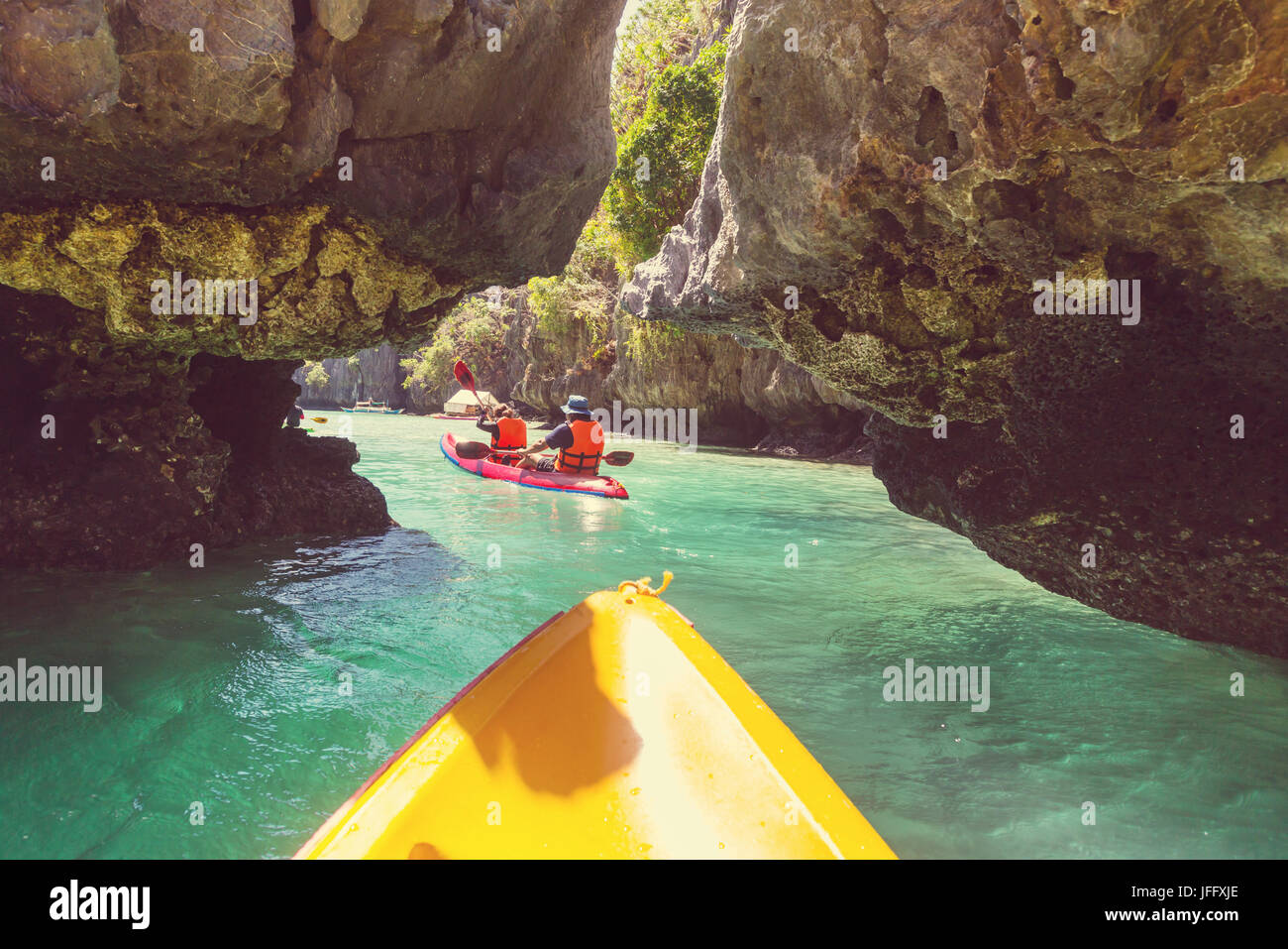 Kayak in Palawan Stock Photo - Alamy