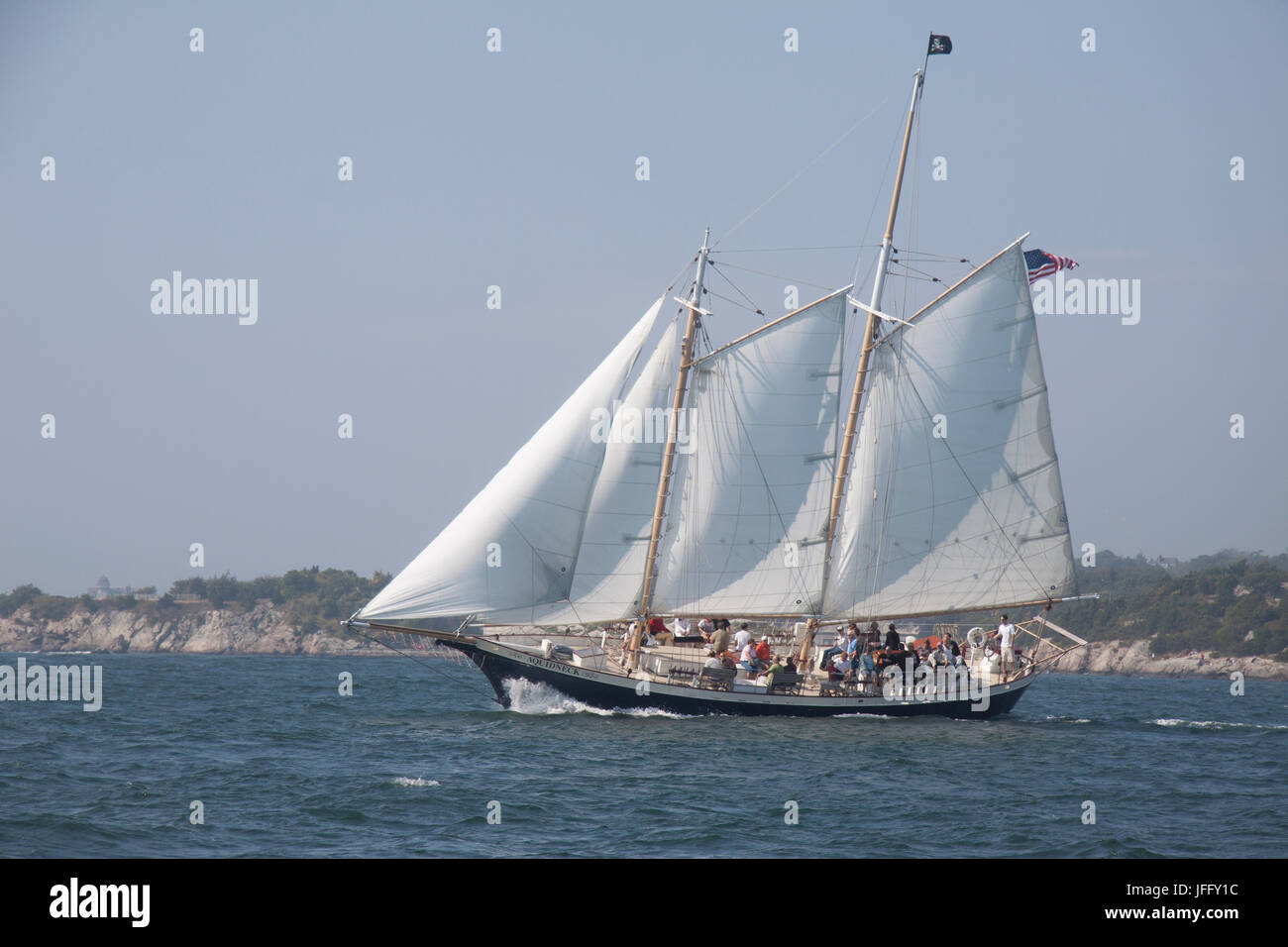 Newport Rhode Island sailing boat Stock Photo - Alamy