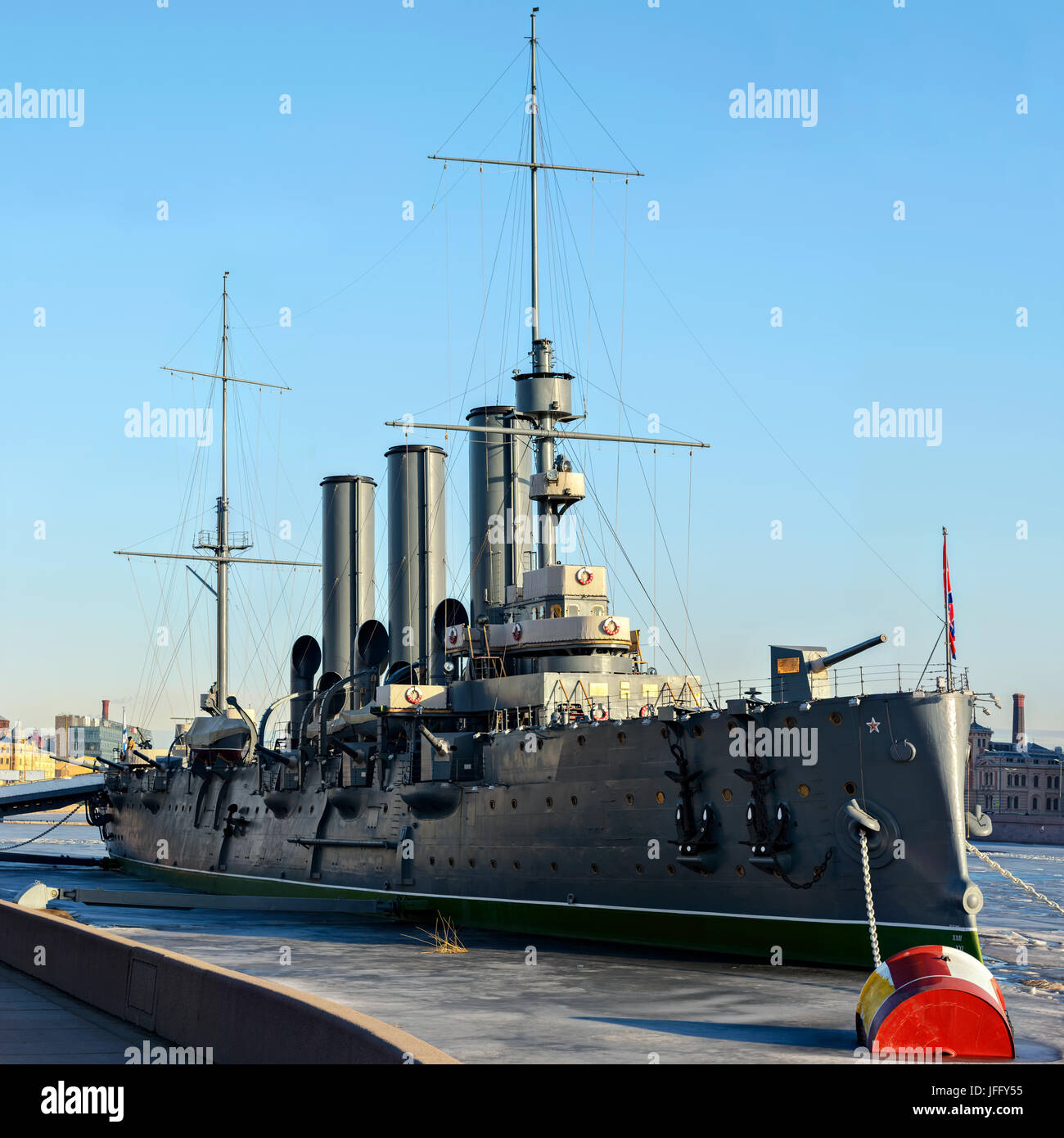 Legendary cruiser Aurora Stock Photo - Alamy