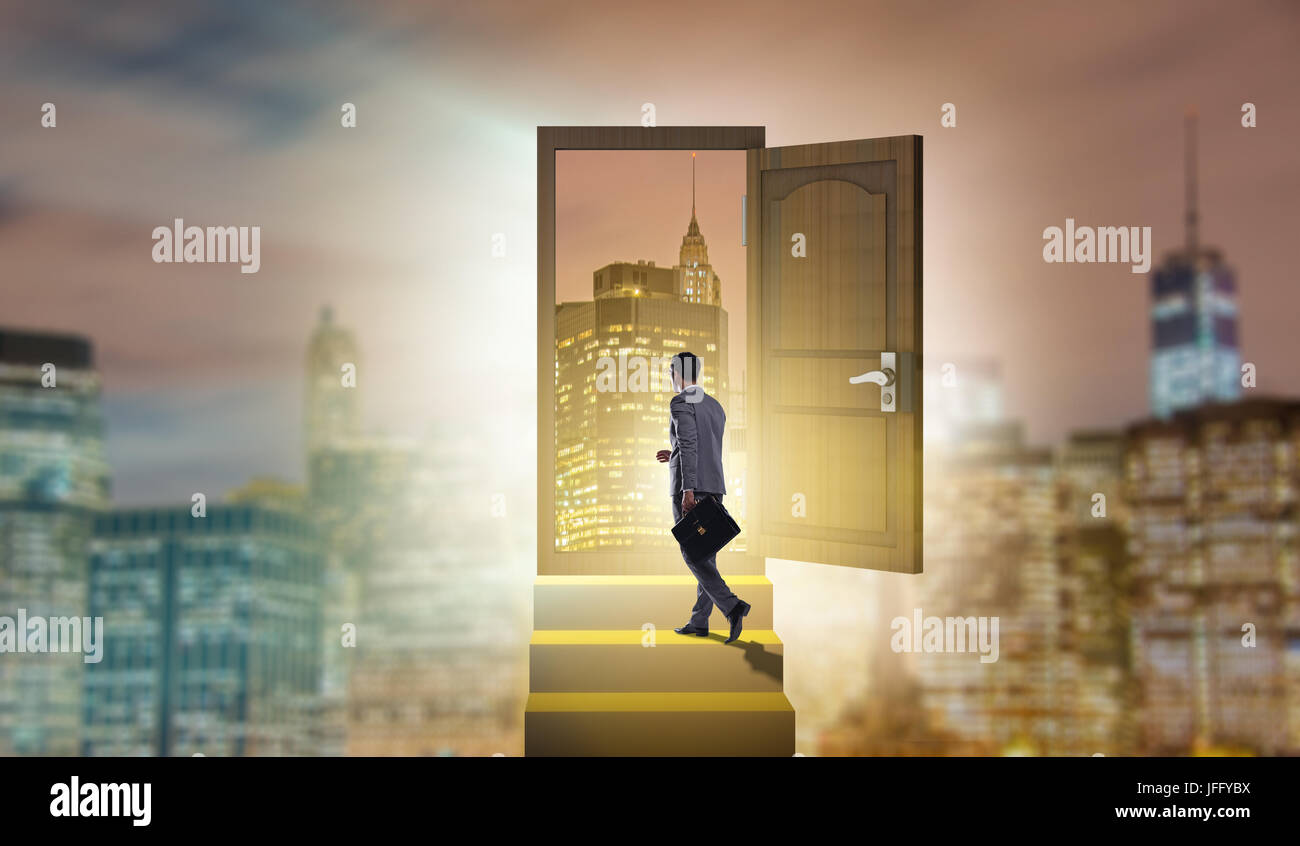 Male walking through door concept hi-res stock photography and images ...