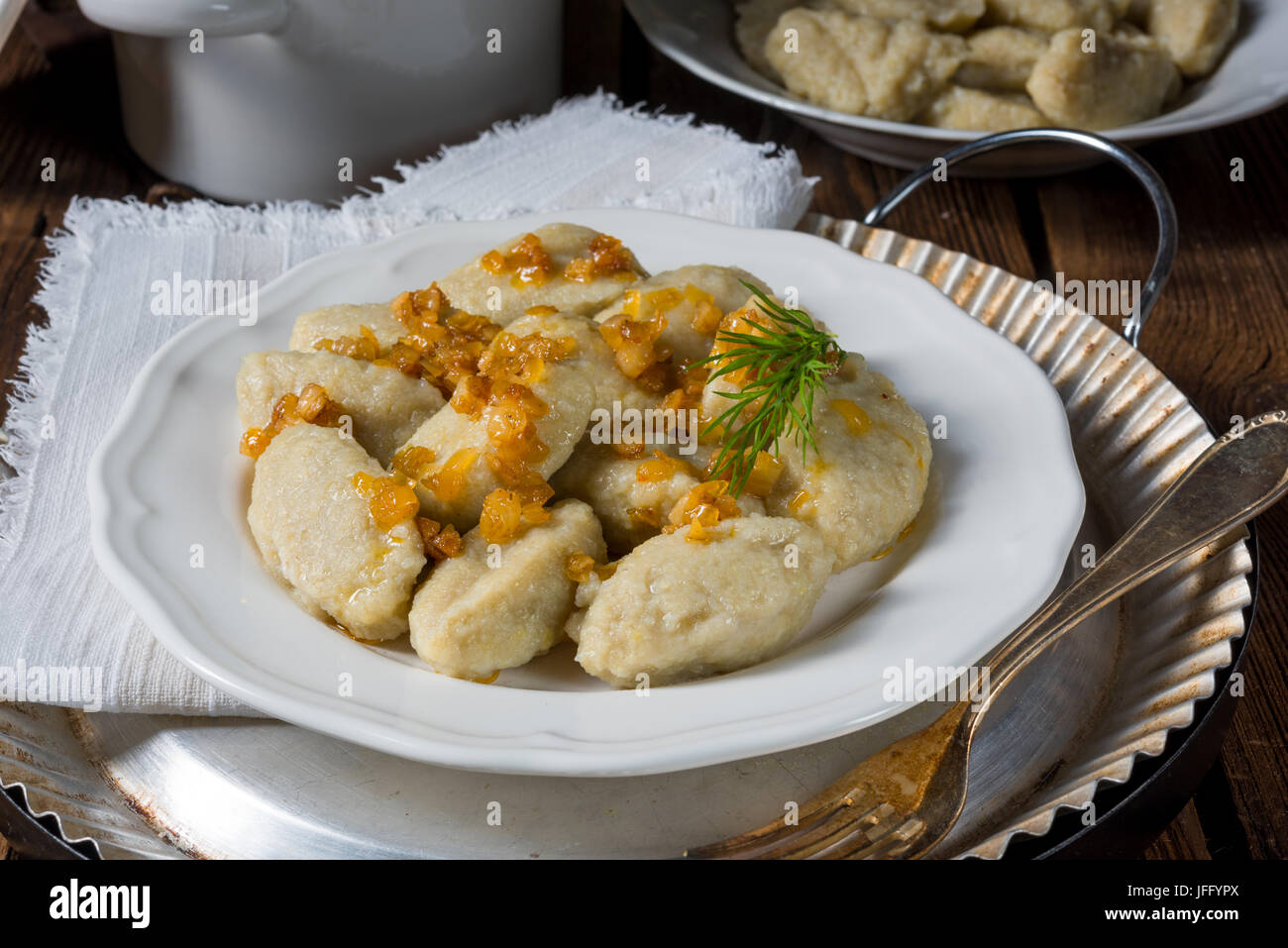 silesian gray potato dumplings Stock Photo - Alamy