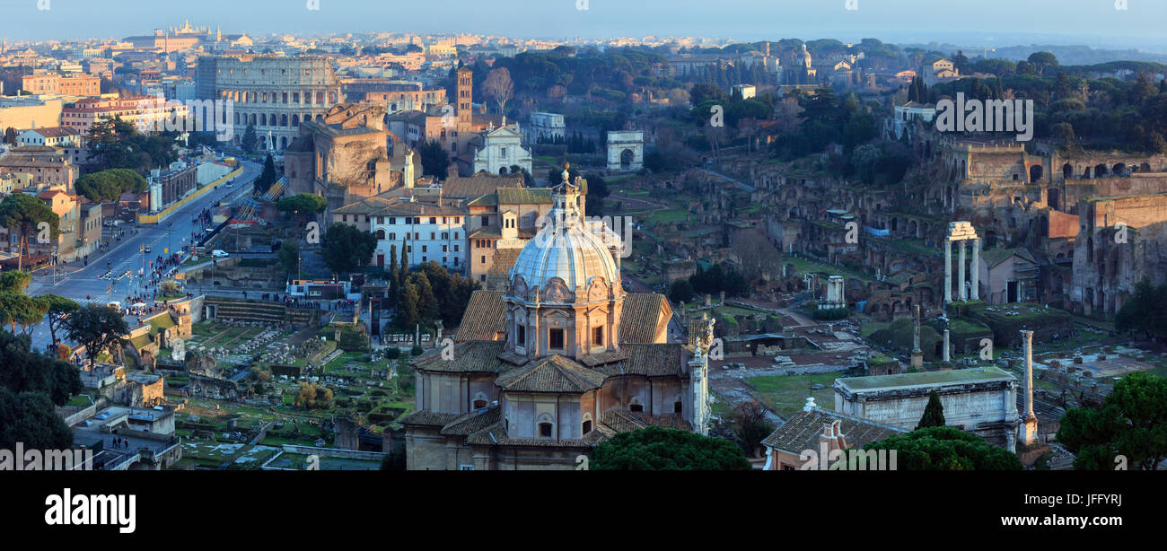 Panorama ancient city rome hi-res stock photography and images - Alamy