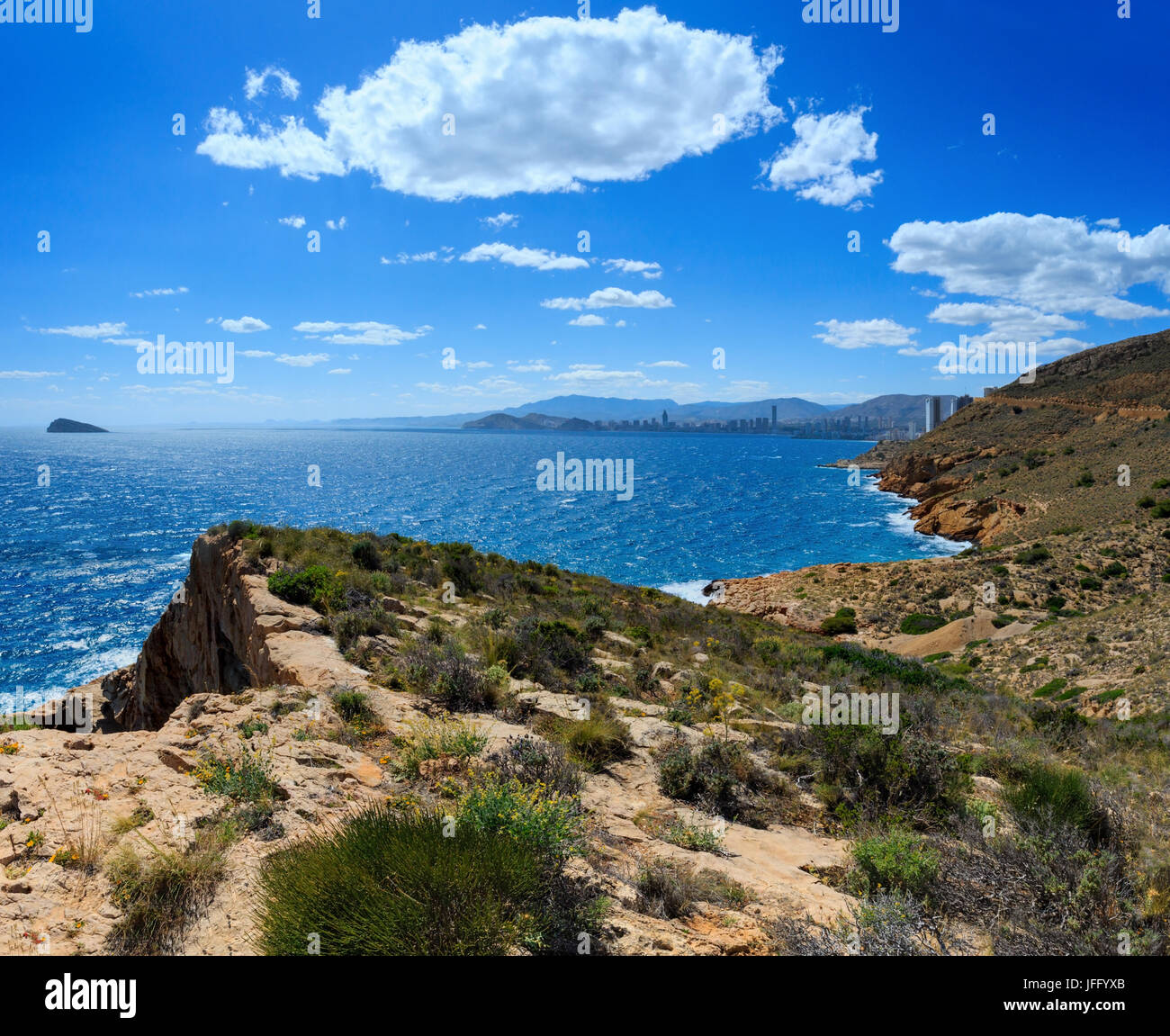Summer sea coast landscape (Spain Stock Photo - Alamy