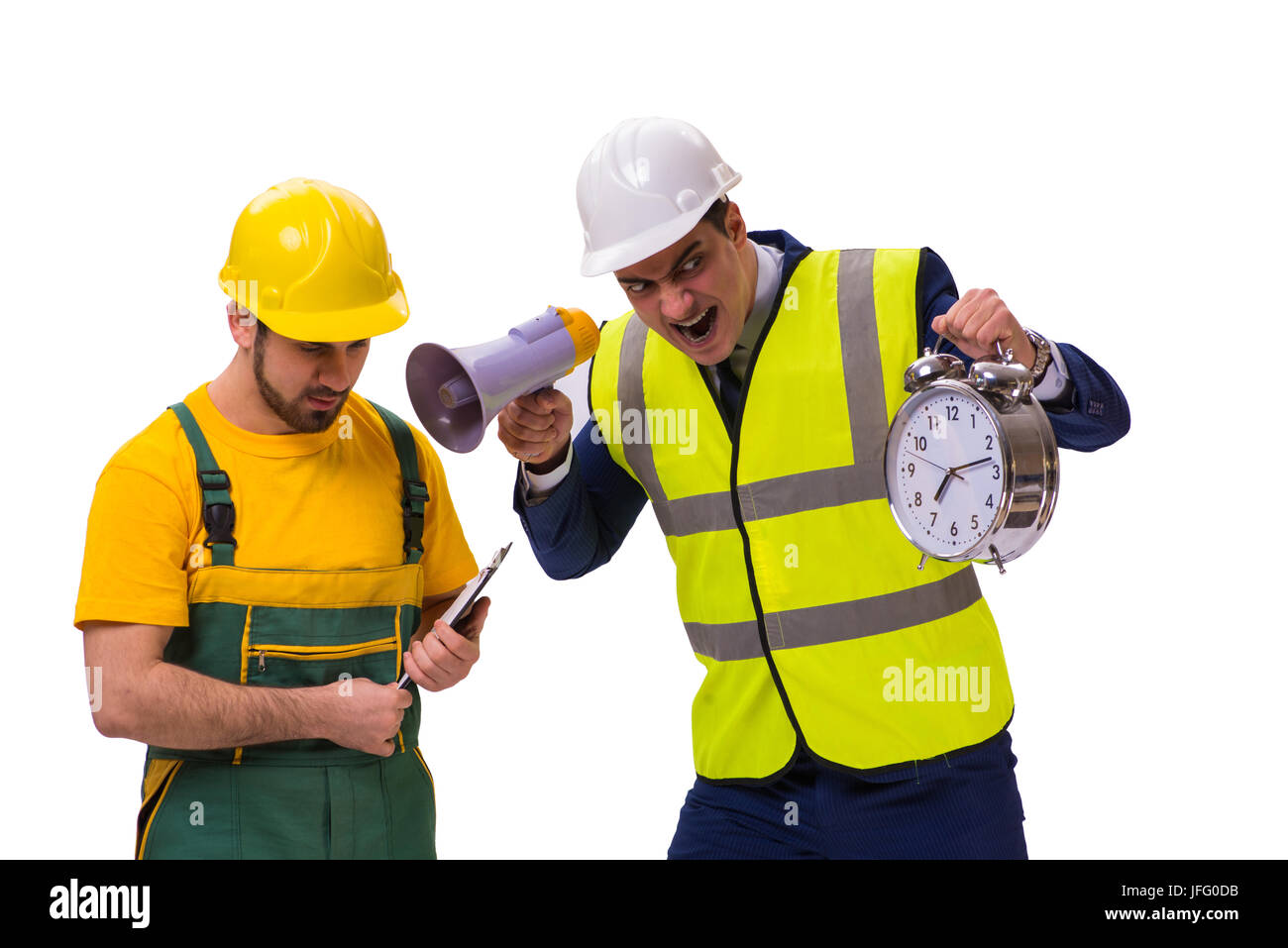 Construction workers arguing hi-res stock photography and images - Alamy