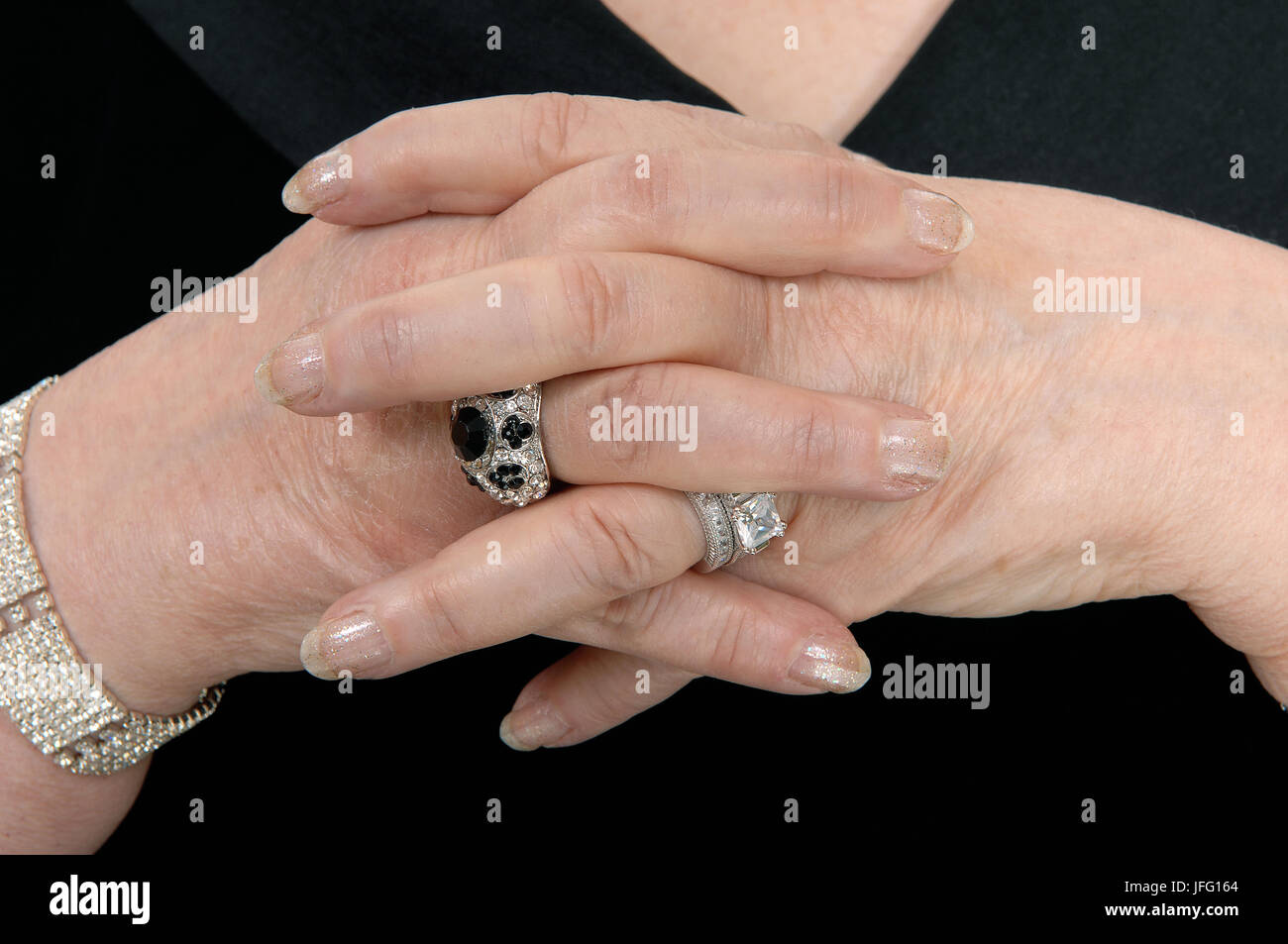 Two folded hands praying Stock Photo - Alamy