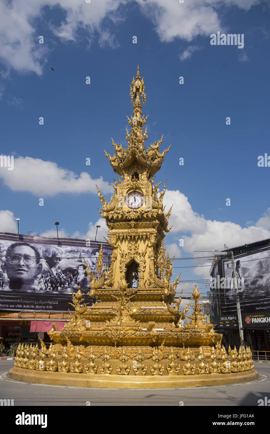 THAILAND CHIANG RAI CLOCK TTOWER Stock Photo - Alamy
