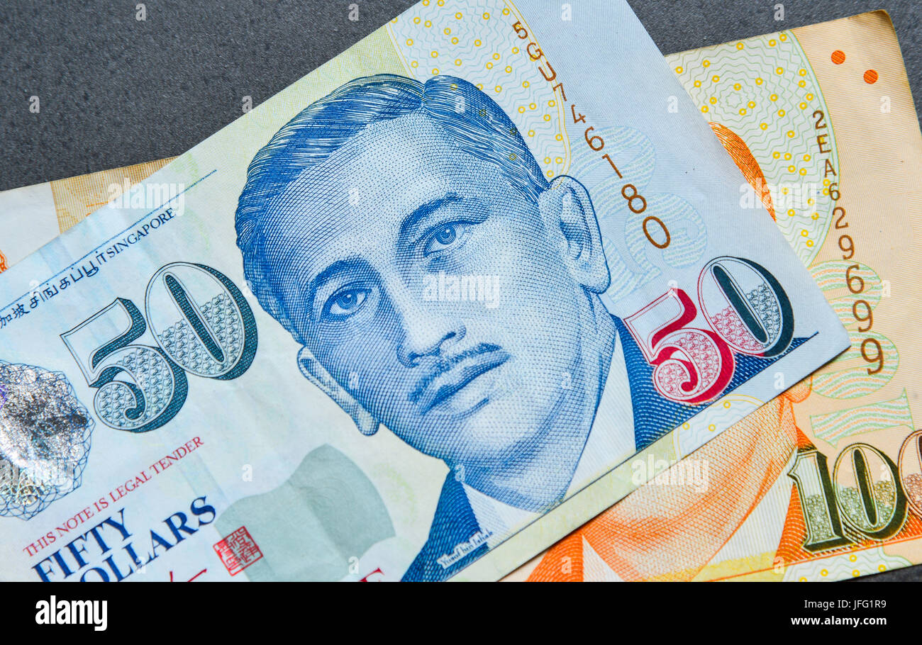 Portrait on Singapore banknotes (SGD). Singapore has a highly developed ...