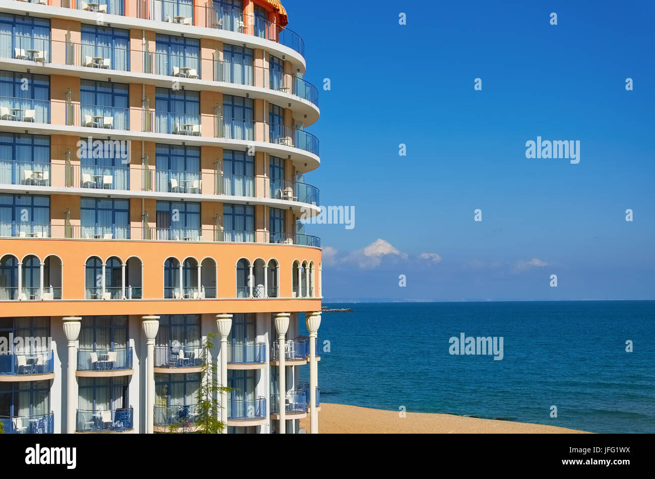 Building on the Shore Stock Photo - Alamy