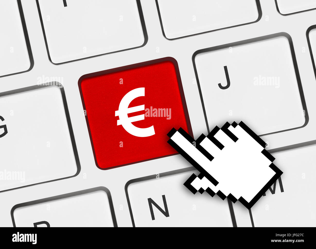 Computer keyboard with money key Stock Photo - Alamy