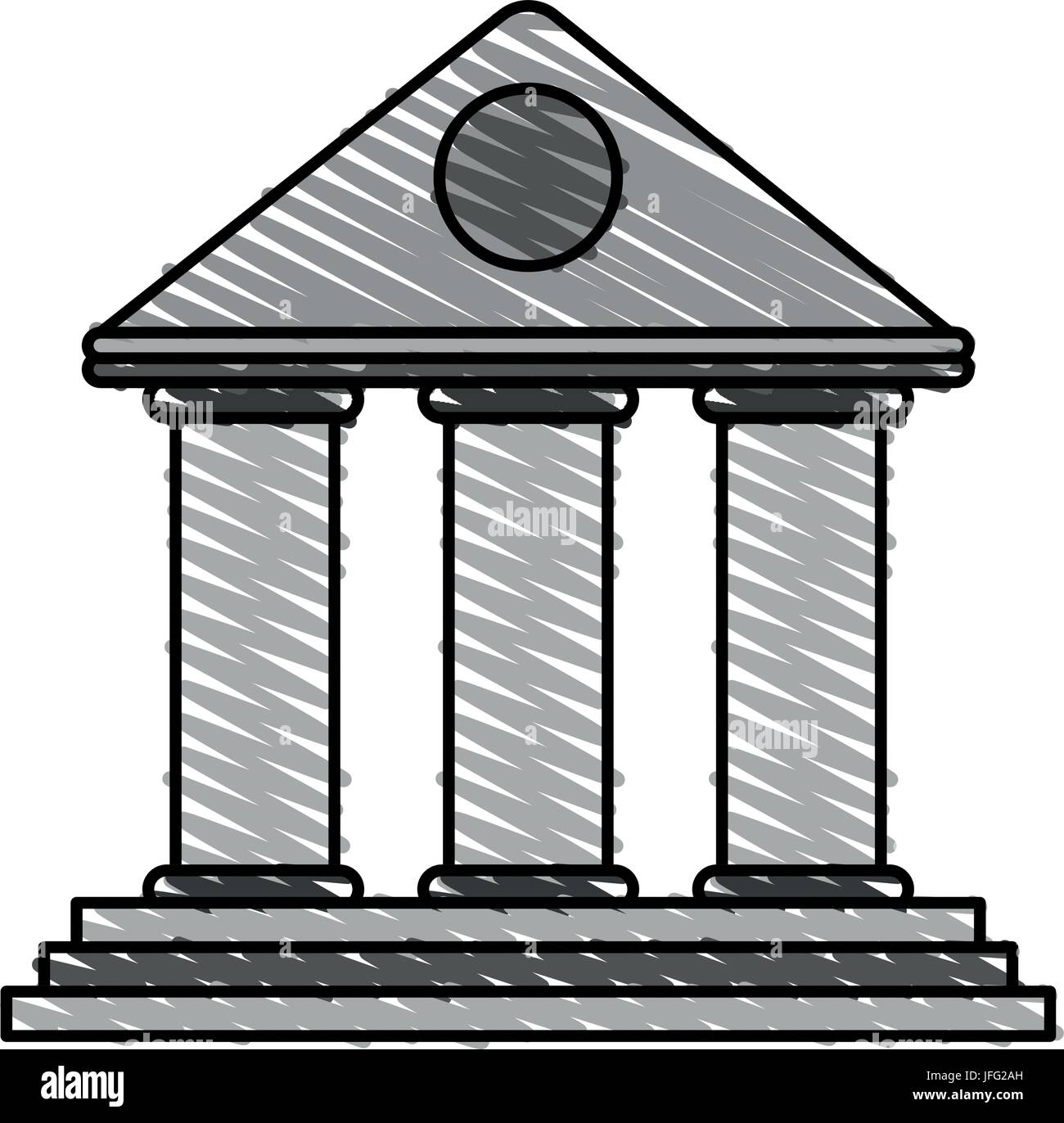 An abandoned historic building Stock Vector Images - Alamy