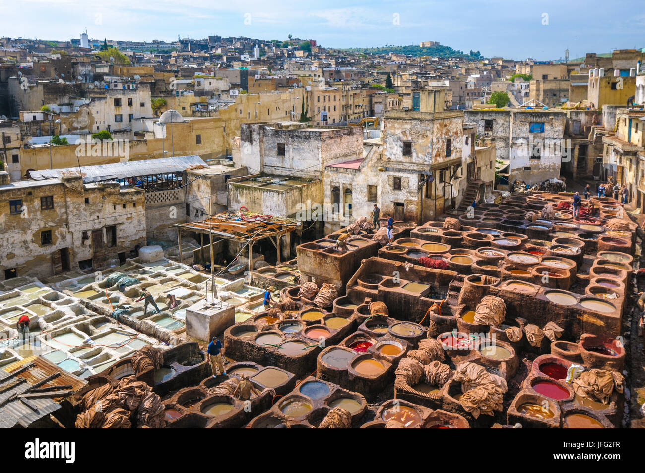 Fez leather tanning process hi-res stock photography and images - Alamy