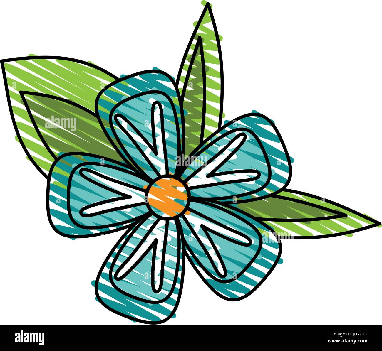 delicate flower doodle image Stock Vector Image & Art - Alamy