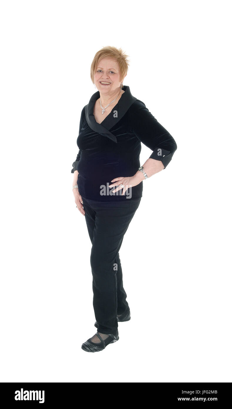 Caucasian old lady senior woman Cut Out Stock Images & Pictures - Alamy