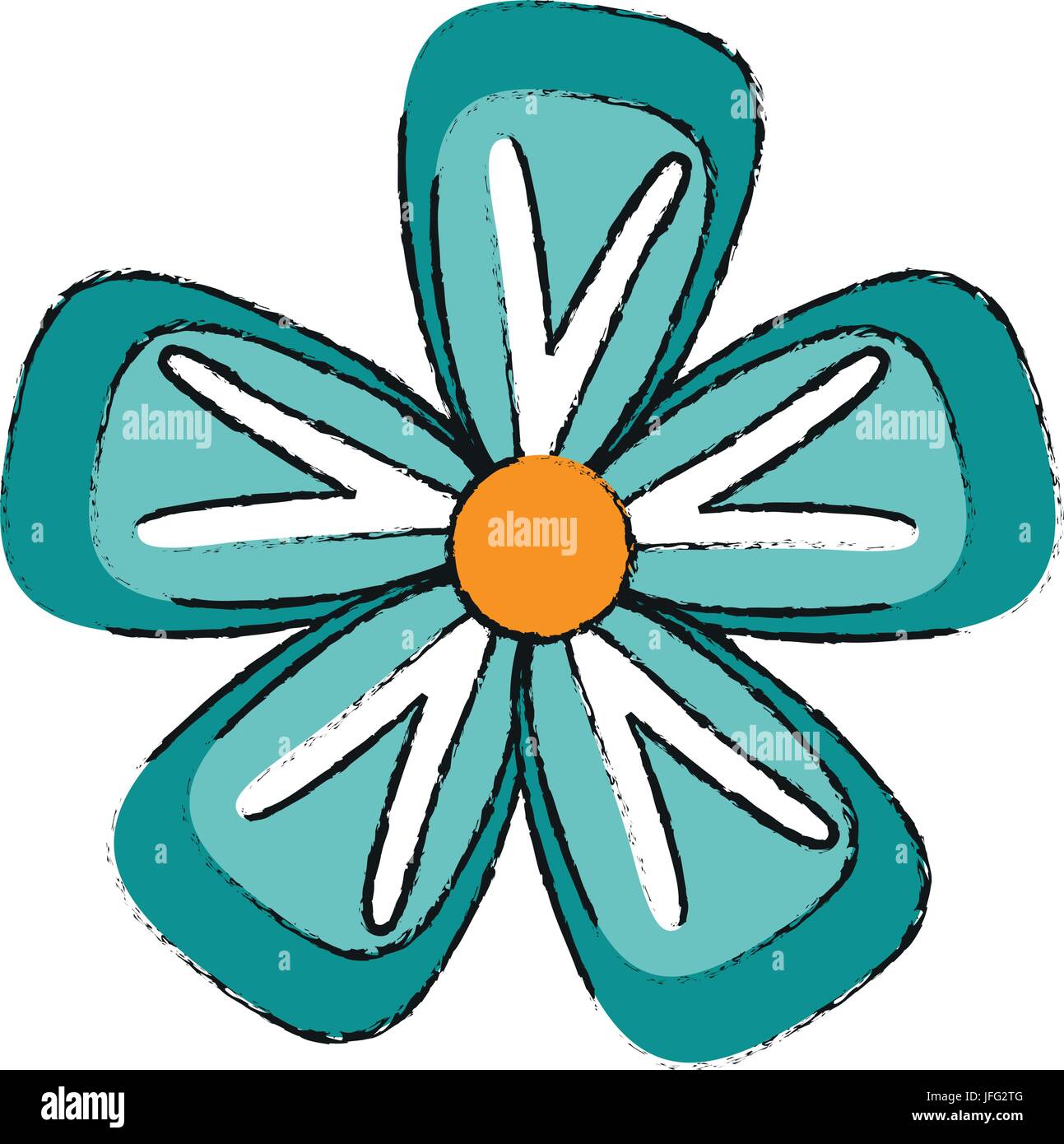delicate flower draw image Stock Vector Image & Art - Alamy