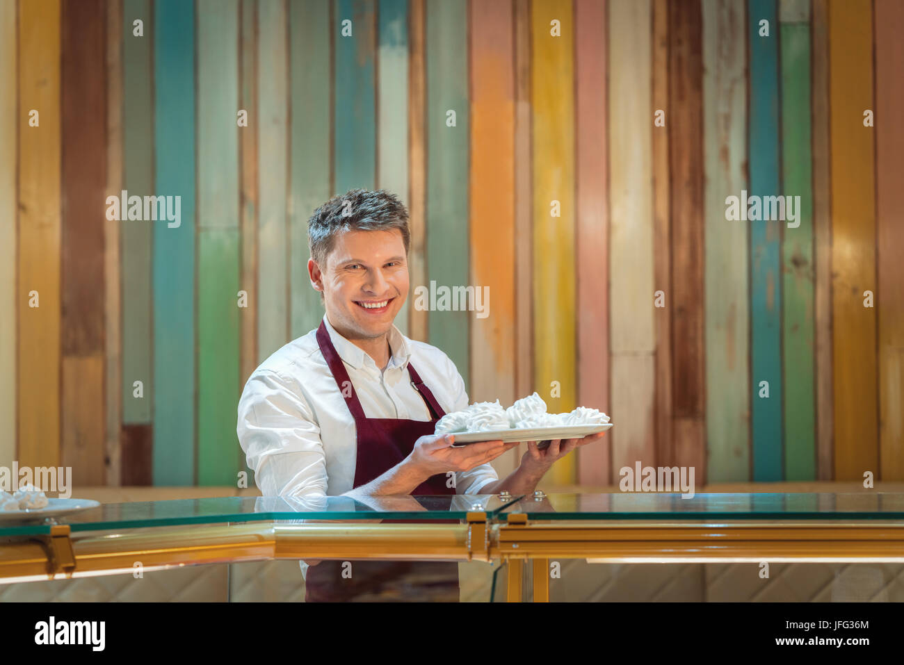 Portrait young male baker hi-res stock photography and images - Alamy