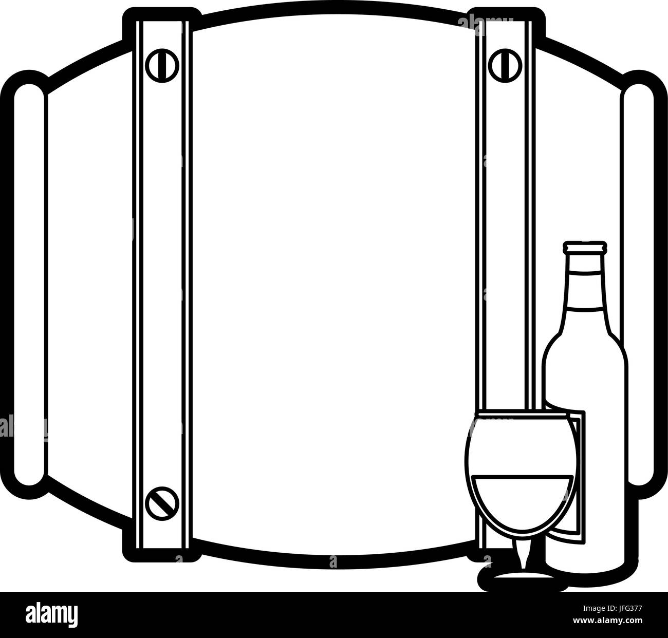 Barrel beverage dispenser Stock Vector Image & Art - Alamy