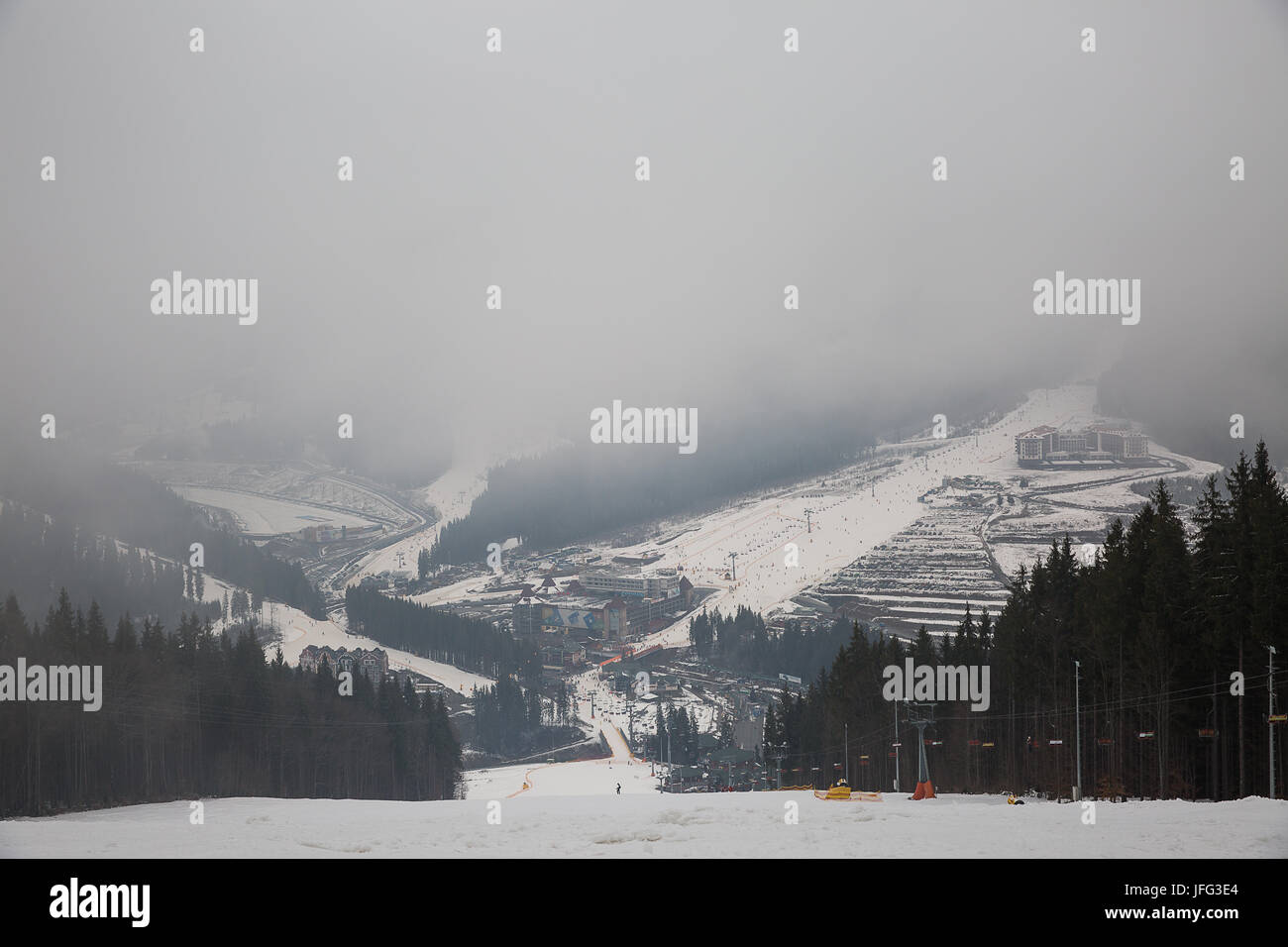 Ski resort Bukovel, Ukraine Stock Photo - Alamy