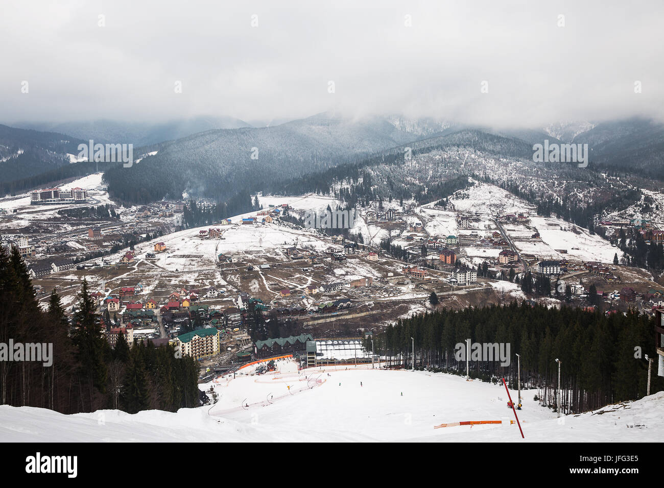 Ski resort Bukovel, Ukraine Stock Photo - Alamy