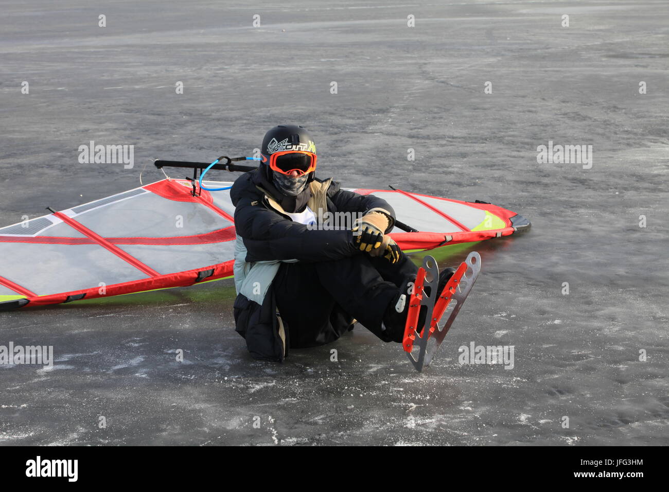 skater Ice wing Stock Photo - Alamy