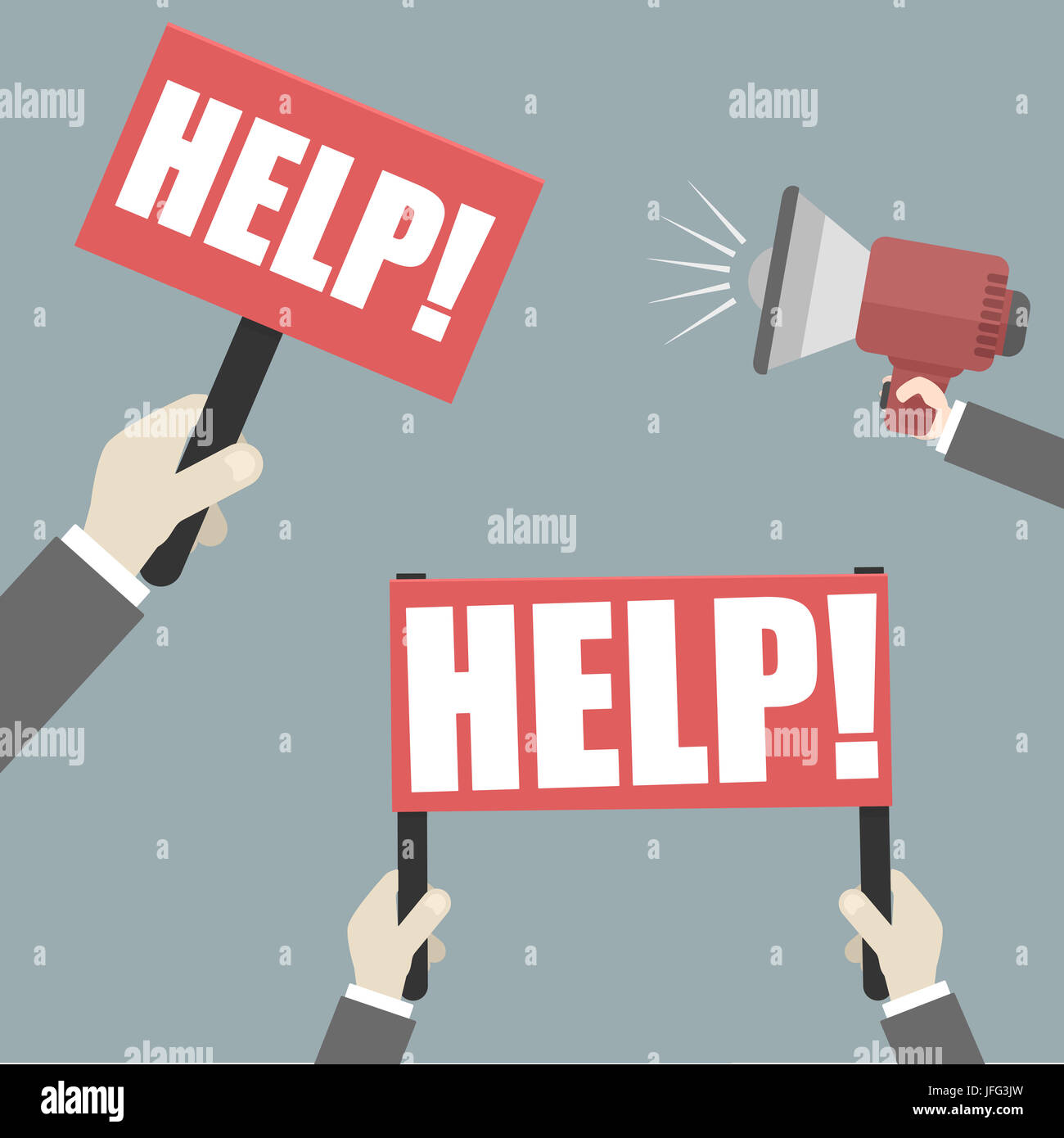 Help Sign and Banner Stock Photo - Alamy