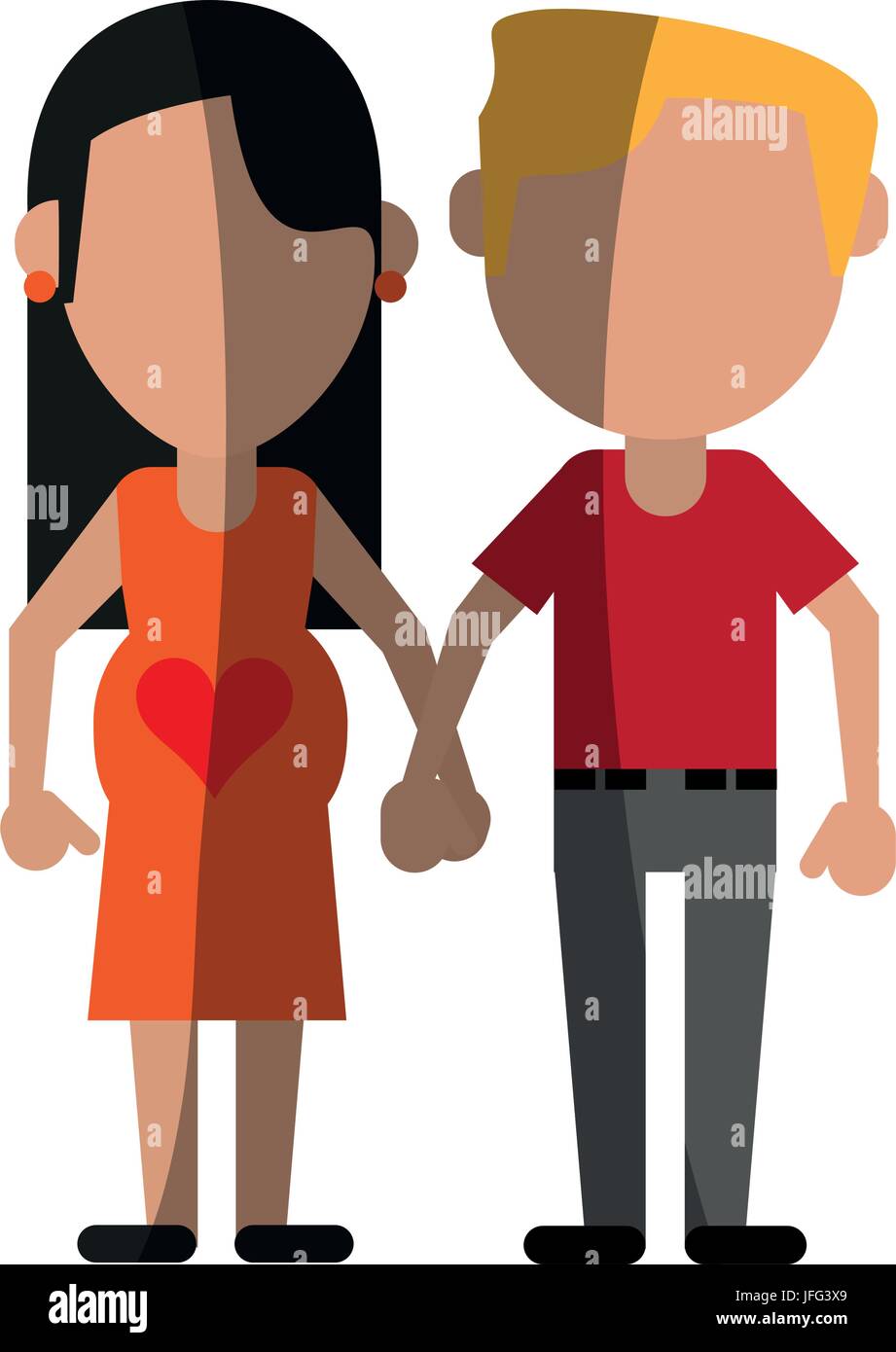 Happy couple relationship Stock Vector Image & Art - Alamy