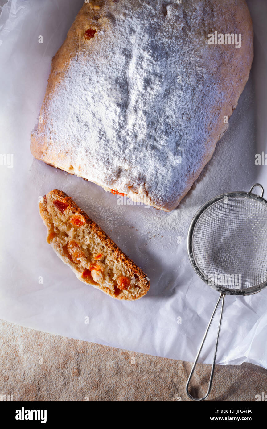 Traditional Christmas Stollen Stock Photo - Alamy