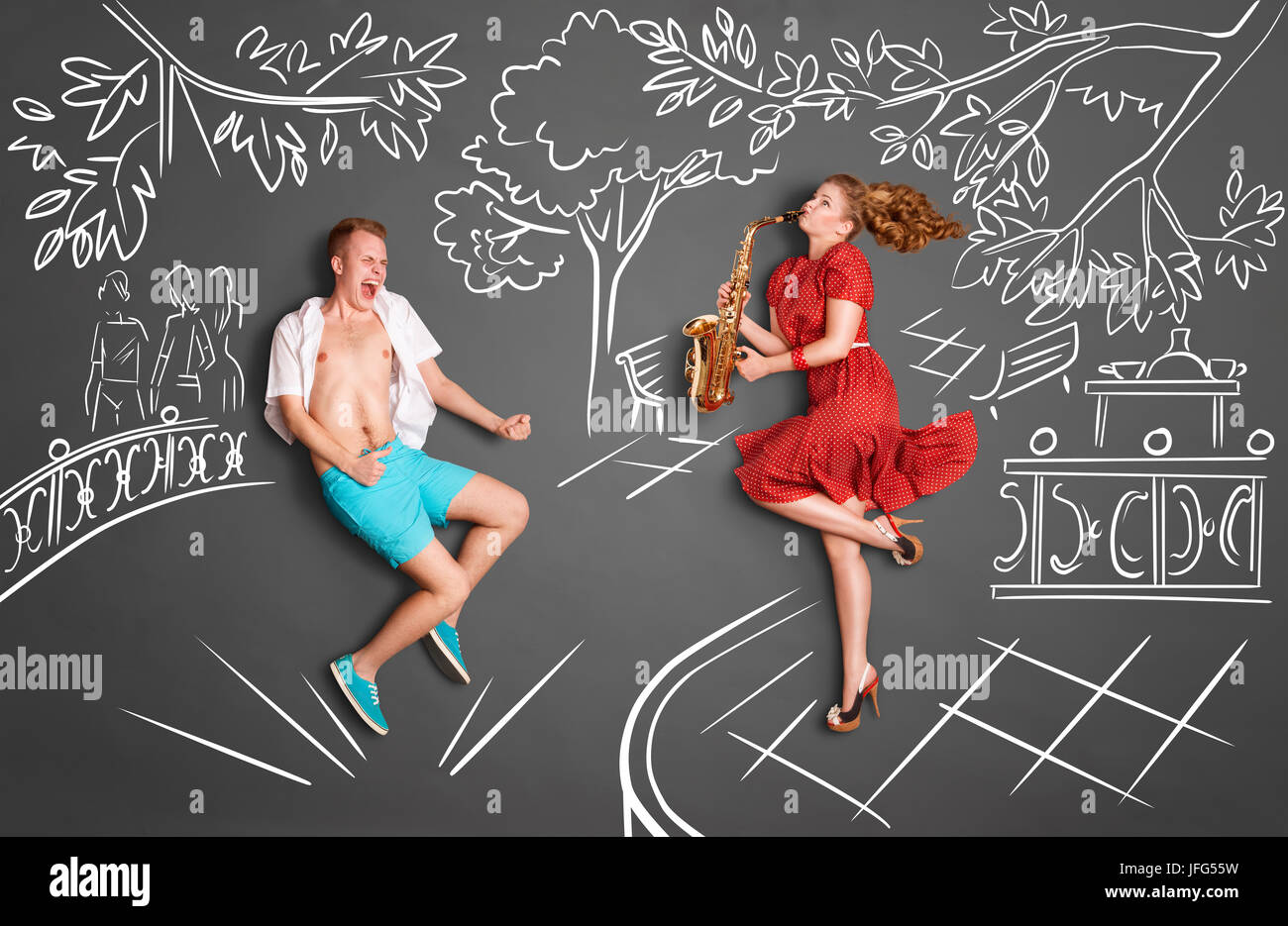 Happy jazz hi-res stock photography and images - Alamy